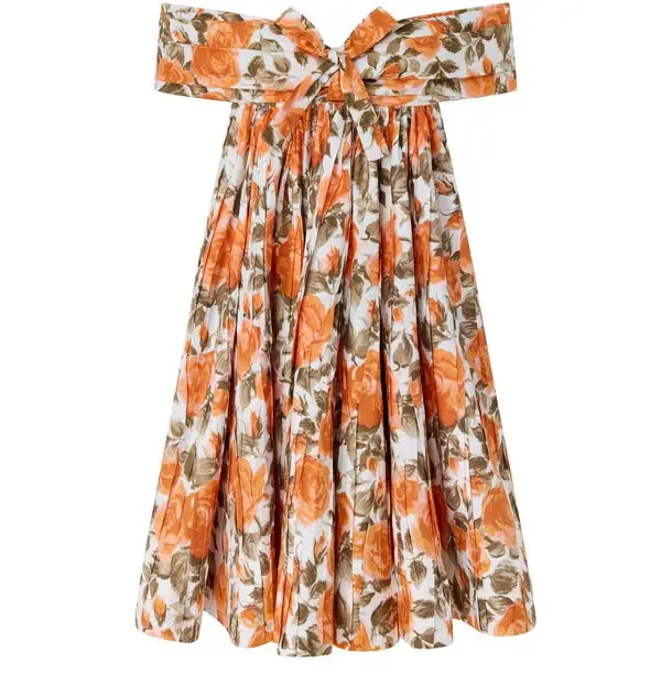 Chloé Printed Mini Babydoll Dress - Multicolor
