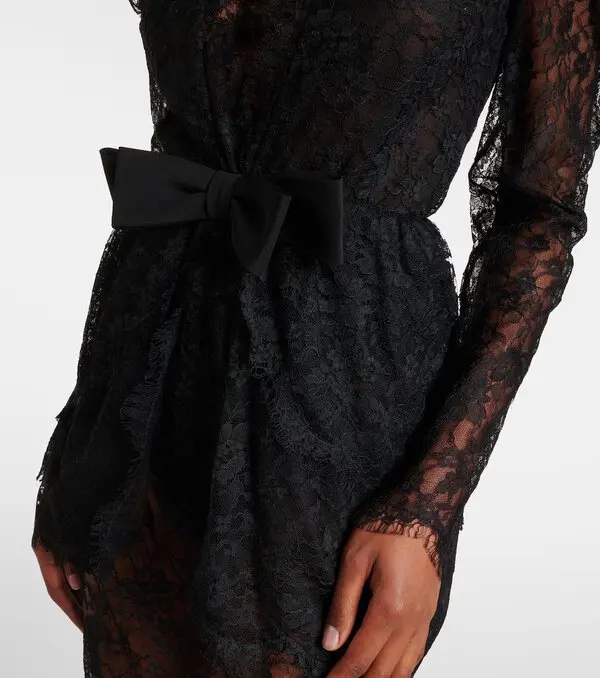 Alessandra Rich Lace Maxi Gown