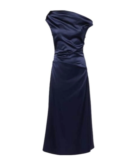 Staud Elyse Pleated Silk-blend Maxi Dress
