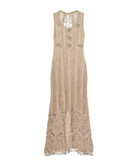 Rabanne Crochet Embellished Midi Dress