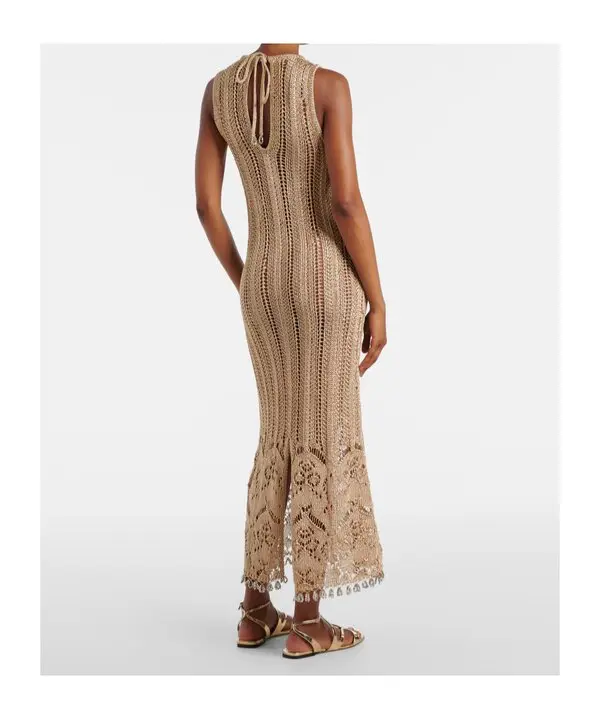Rabanne Crochet Embellished Midi Dress