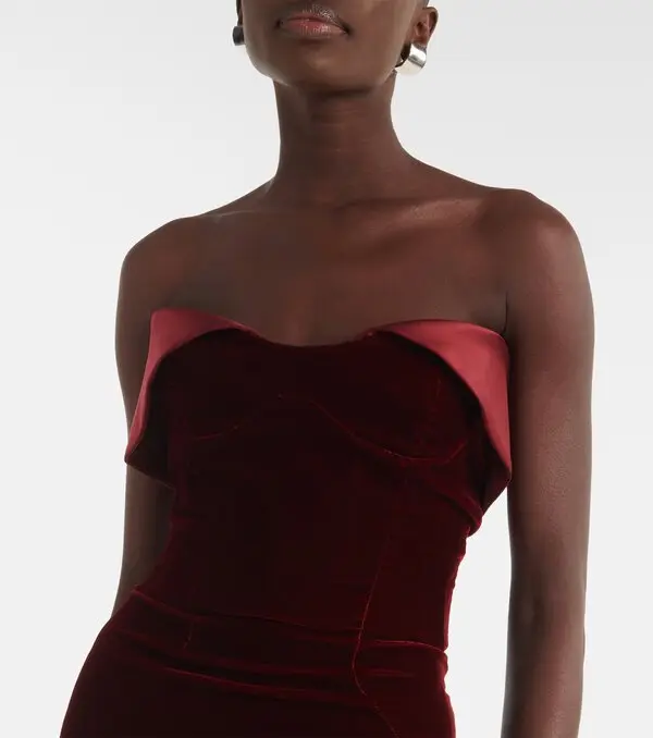 MUGLER Sweetheart Neckline Sleeveless Mini Dress