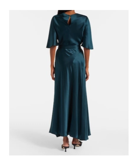 ROKSANDA Asha Asymmetric Silk Satin Maxi Skirt