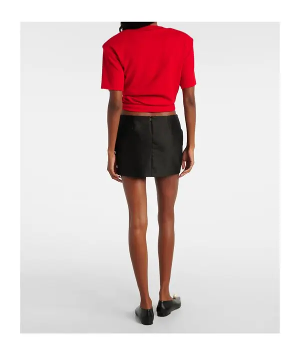 Magda Butrym Floral Appliqué Midi Skirt