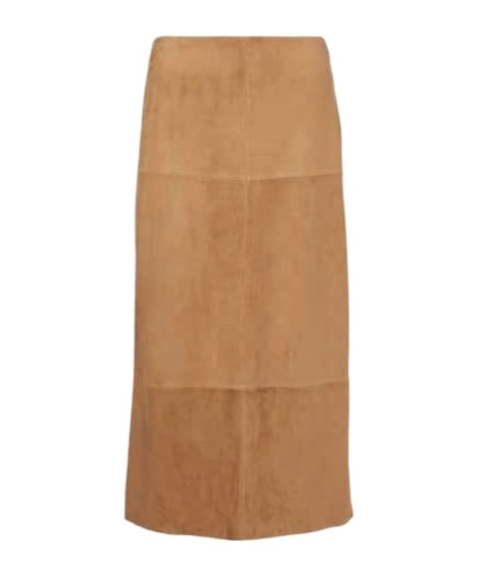 Proenza Schouler Leather Midi Skirt - Brown
