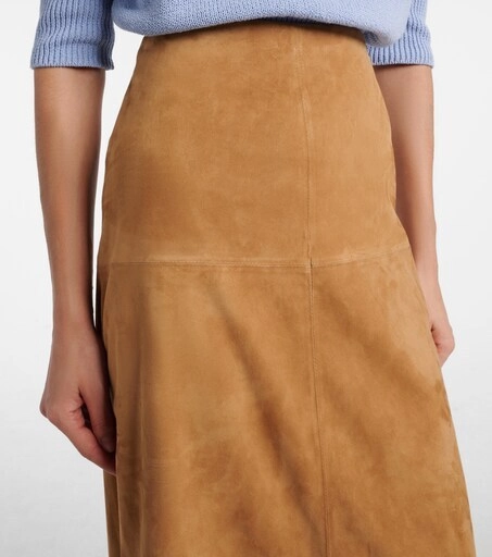 Proenza Schouler Leather Midi Skirt - Brown