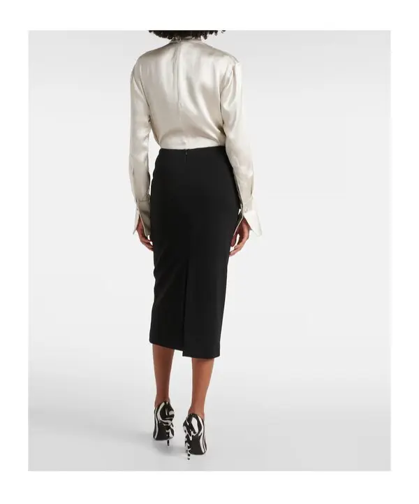 Magda Butrym Floral-applique Midi Skirt