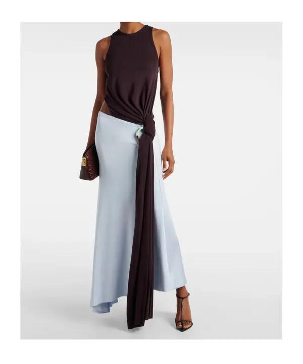 Victoria Beckham Cutout Jersey Midi Dress