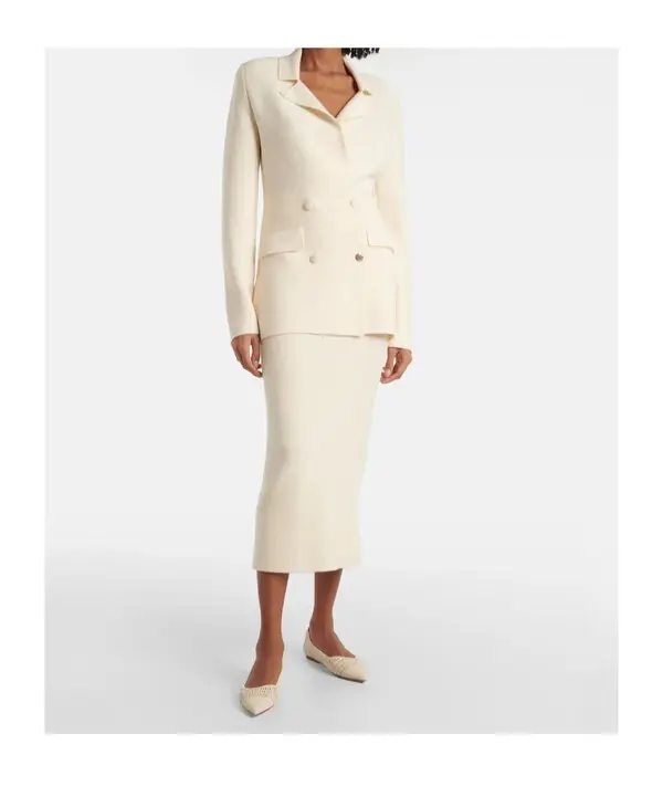 Gabriela Hearst Circe Virgin Wool Pencil Skirt