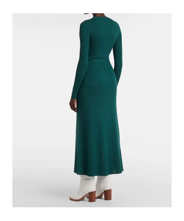 Gabriela Hearst Imagene Wool Midi Dress