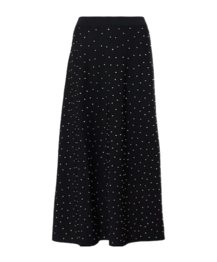 Altuzarra Scaramouche Embellished Midi Skirt - Black