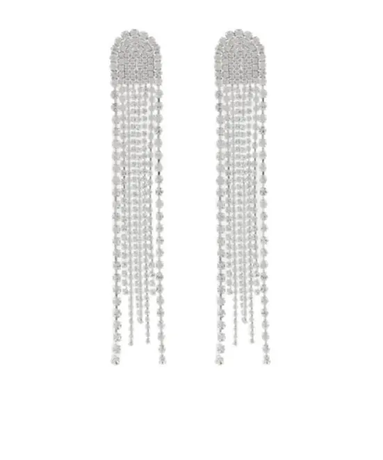 Magda Butrym Crystal Embellished Drop Earrings - White
