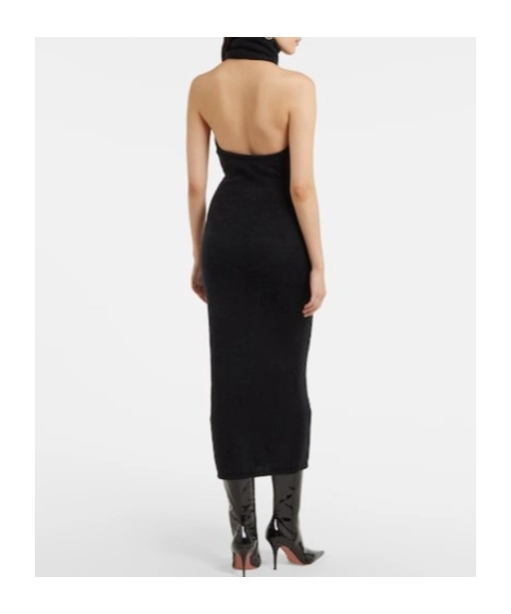 Magda Butrym Halterneck Mohair-blend Maxi Dress