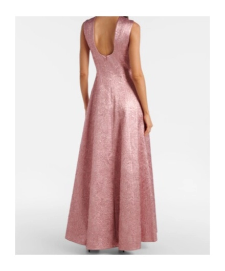 EMILIA WICKSTEAD Nodin Open-back Cloque Gown