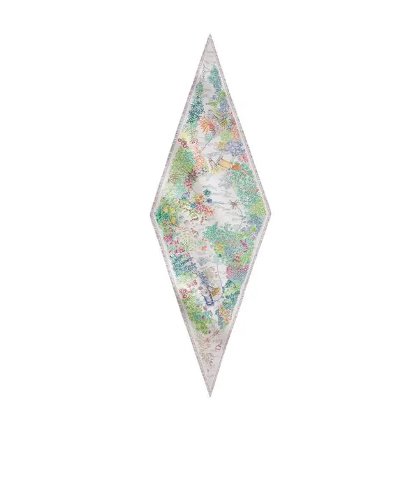 Dior Diamond Scarf - Multicolor