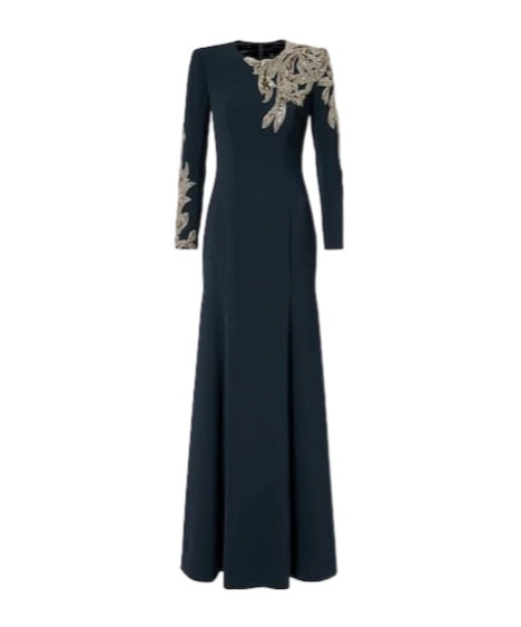 Jenny Packham Honor Embellished Gown - Black