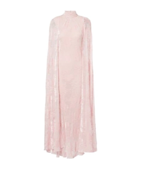RODARTE Caped Velvet Devoré Gown