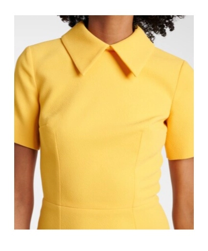 EMILIA WICKSTEAD Iman Crepe Cocktail Dress - Yellow