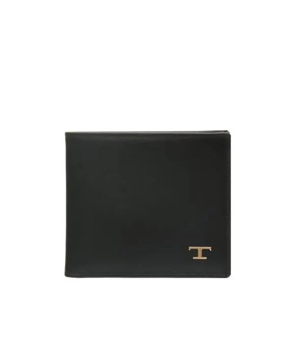 TOD'S Foldover Leather Wallet