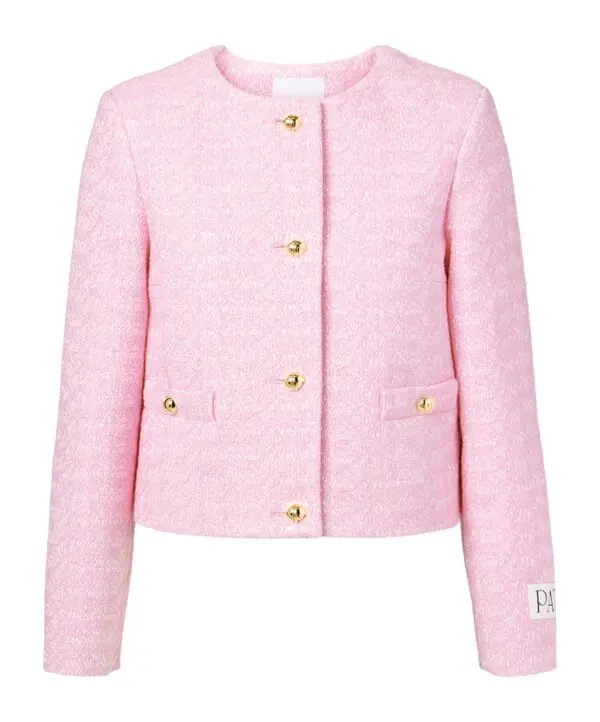 PATOU Tweed Button-down Casual Jacket