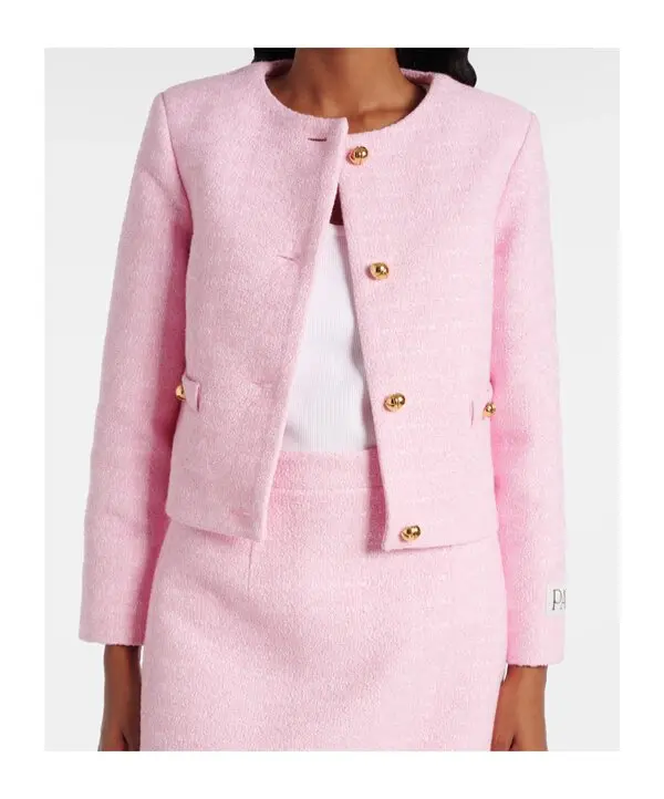 PATOU Tweed Button-down Casual Jacket