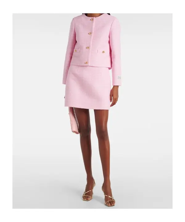 PATOU Tweed Button-down Casual Jacket