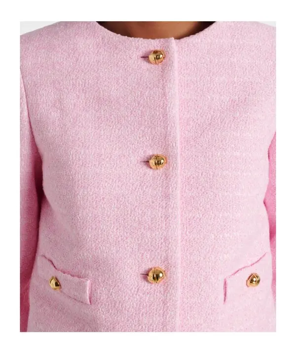 PATOU Tweed Button-down Casual Jacket