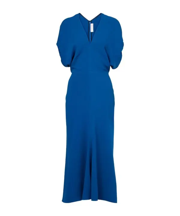 Victoria Beckham Crepe Satin Midi Dress