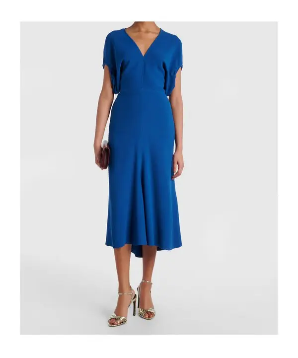 Victoria Beckham Crepe Satin Midi Dress