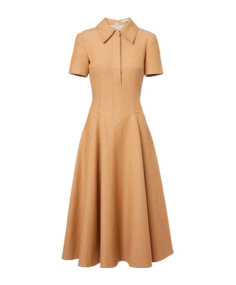EMILIA WICKSTEAD Jody Cotton And Linen Blend Dress