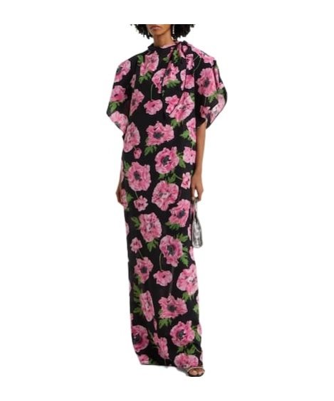 Stella McCartney Floral Printed Silk Maxi Dress