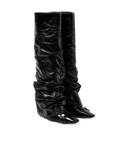 Attico Leather Knee-high Boots