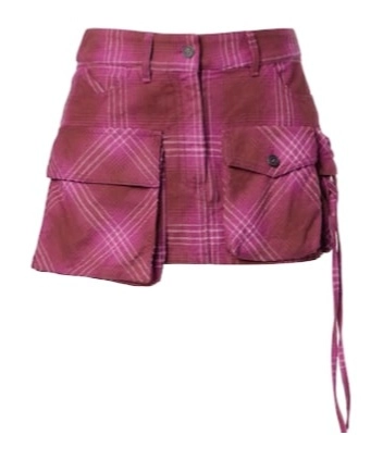 Attico Fay Cotton And Wool-blend Miniskirt