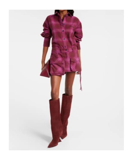 Attico Fay Cotton And Wool-blend Miniskirt