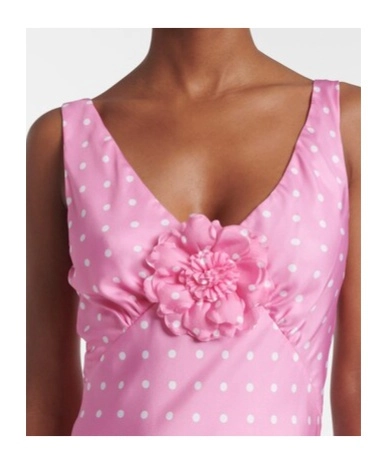 RODARTE Floral-appliqué Silk Twill Gown