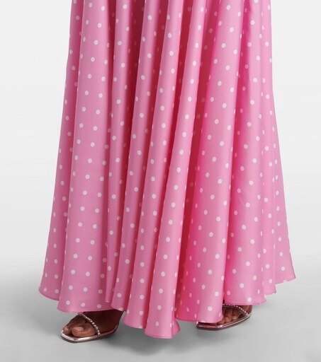 RODARTE Floral-appliqué Silk Twill Gown