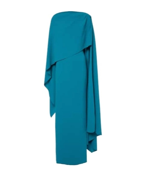 ROKSANDA Demetria Caped Crêpe Midi Dress - Blue