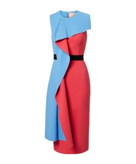 ROKSANDA Pembroke Draped Crepe Cocktail Dress - Red