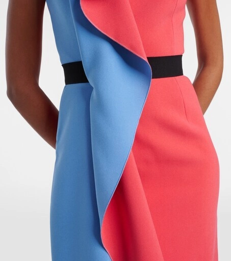 ROKSANDA Pembroke Draped Crepe Cocktail Dress