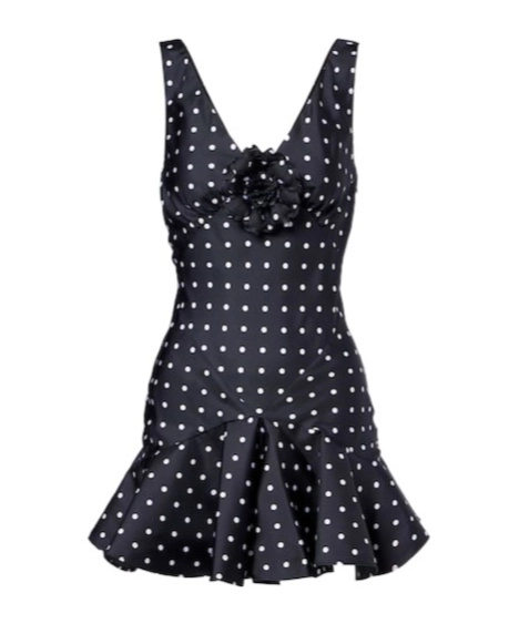 RODARTE Polka-dot Silk Twill Minidress