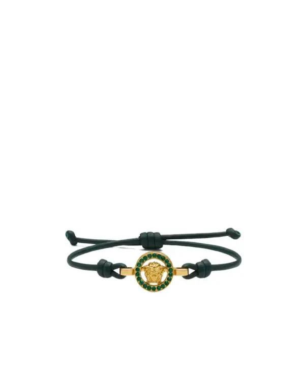 Versace Medusa '95 Crystal Leather Bracelet