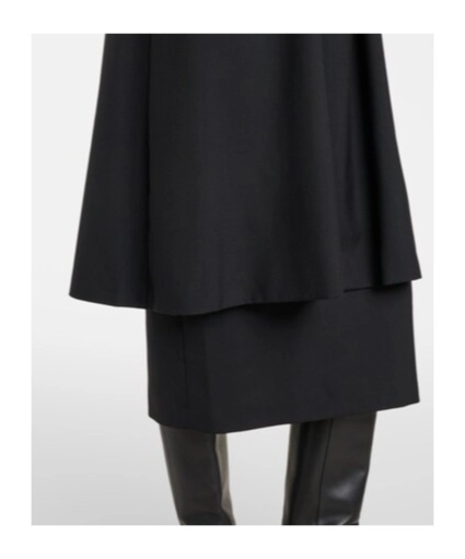 Comme Des Garçons Cutout Wool Midi Dress