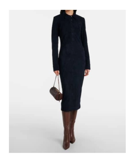 Stouls Becky Suede Shirtdress - Black