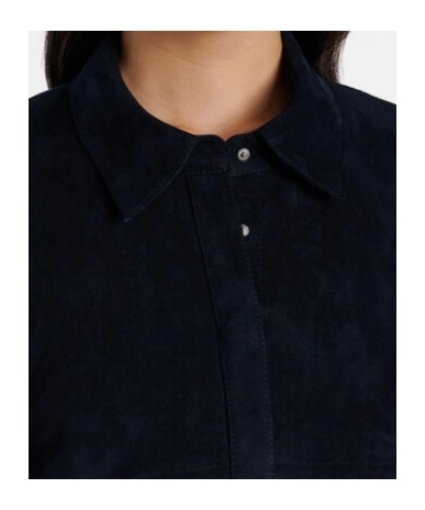 Stouls Becky Suede Shirtdress - Black