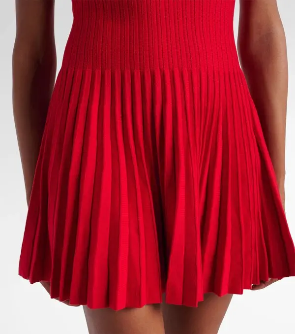 Magda Butrym Ribbed Turtleneck Minidress