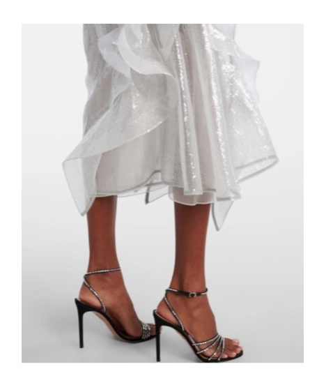 Maticevski Hymn Ruffled Sequined Midi Skirt