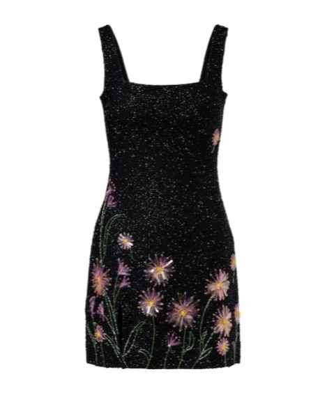 Staud Le Sable Beaded Minidress