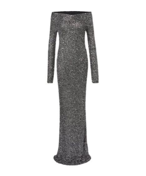 Stella McCartney Soft Shimmering Long Dress - Gray