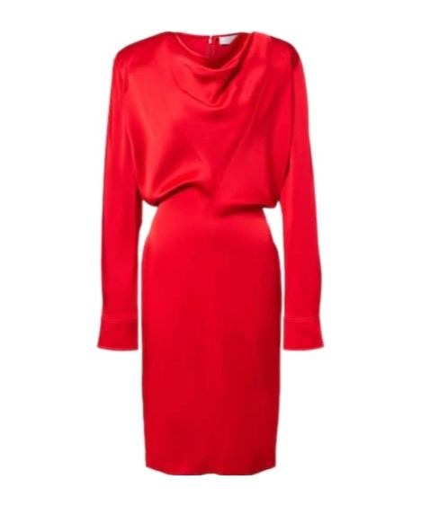 Stella McCartney Round-neck Mid-length Dress - Red