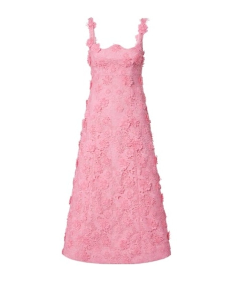 LEO Odette Floral Lace Midi Dress